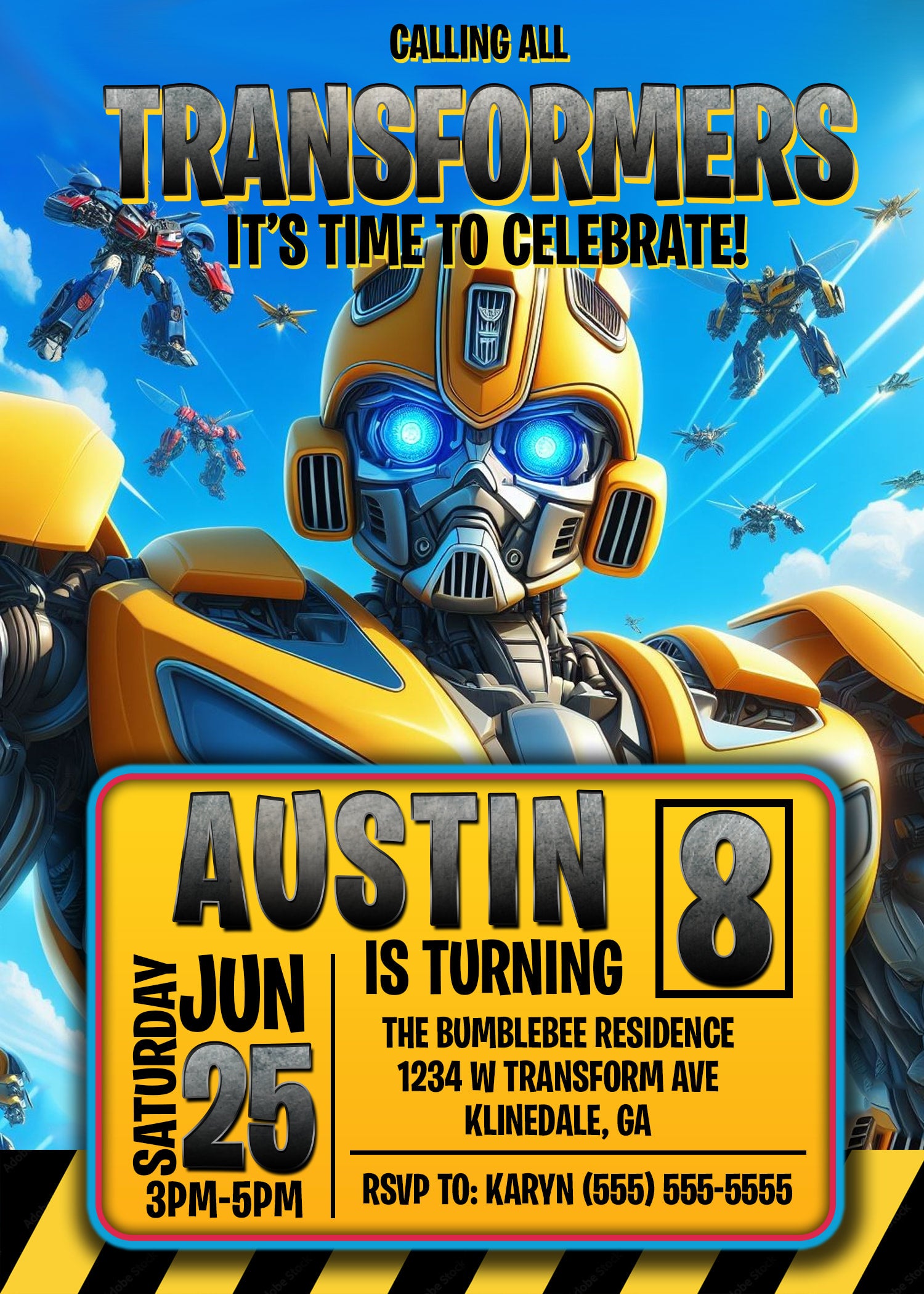 Bumblebee Transformer Invitation